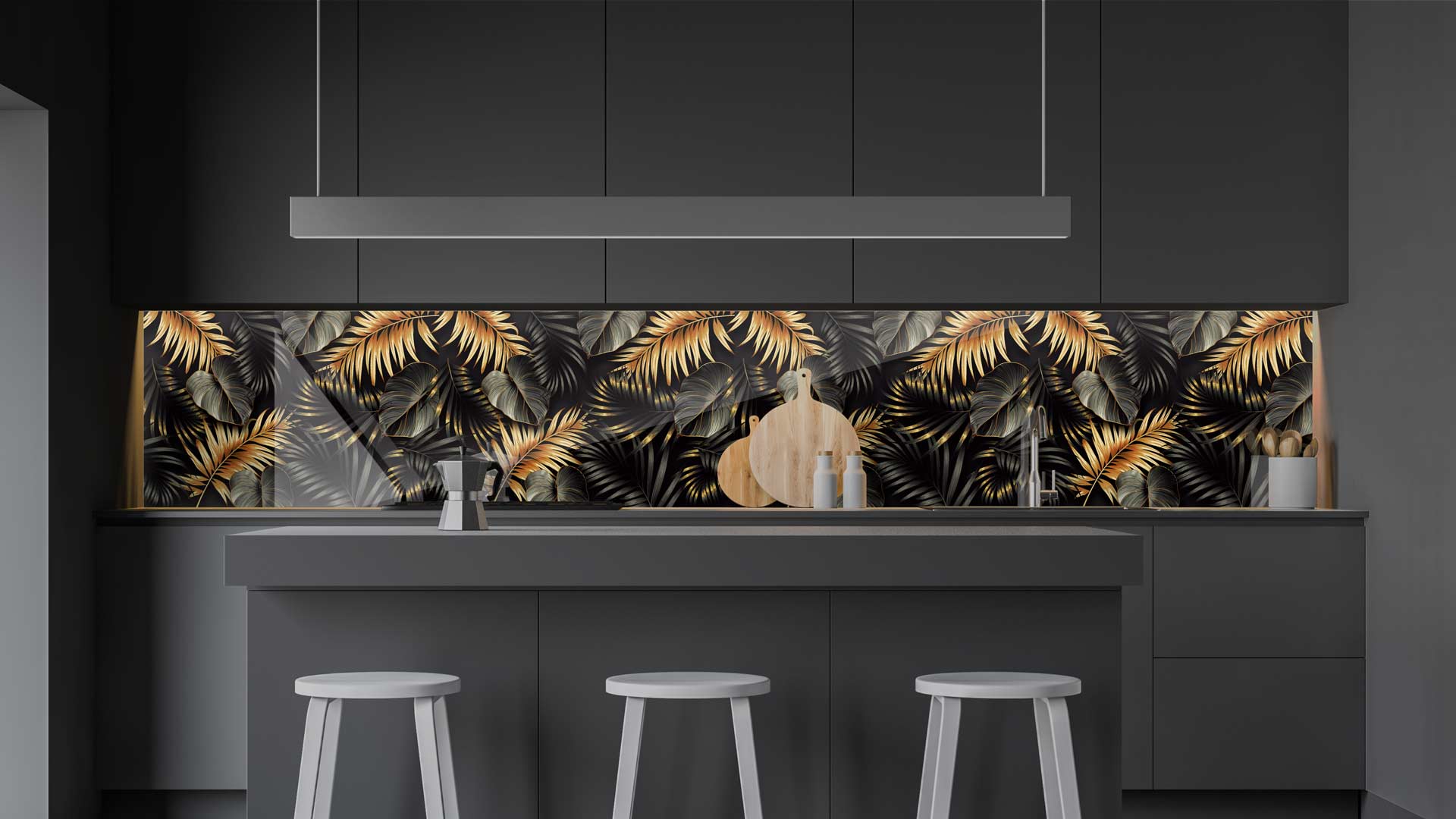 Printed glass countertop, modern and easy to clean - Cerapixel by TGP